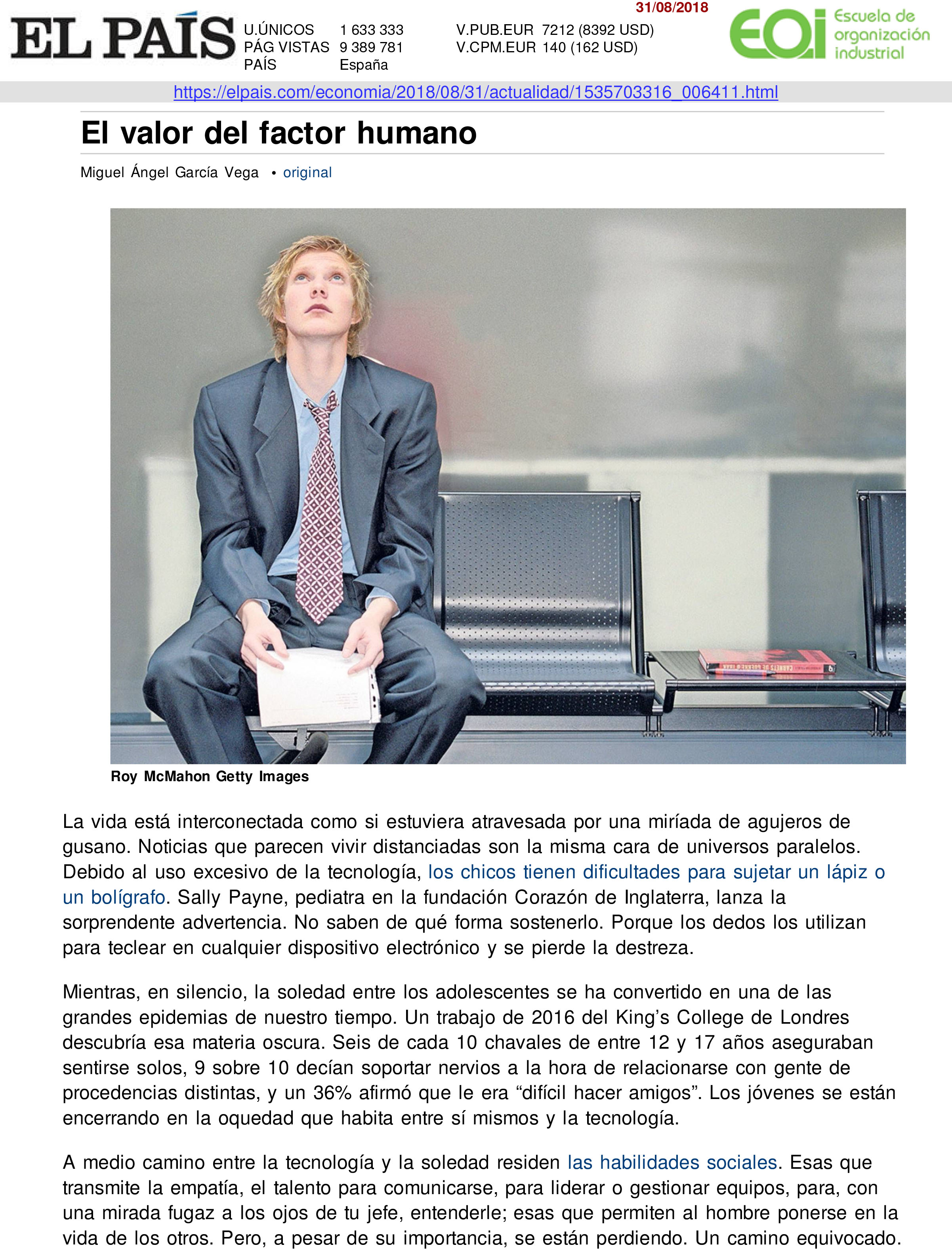 El valor del factor humano | EOI